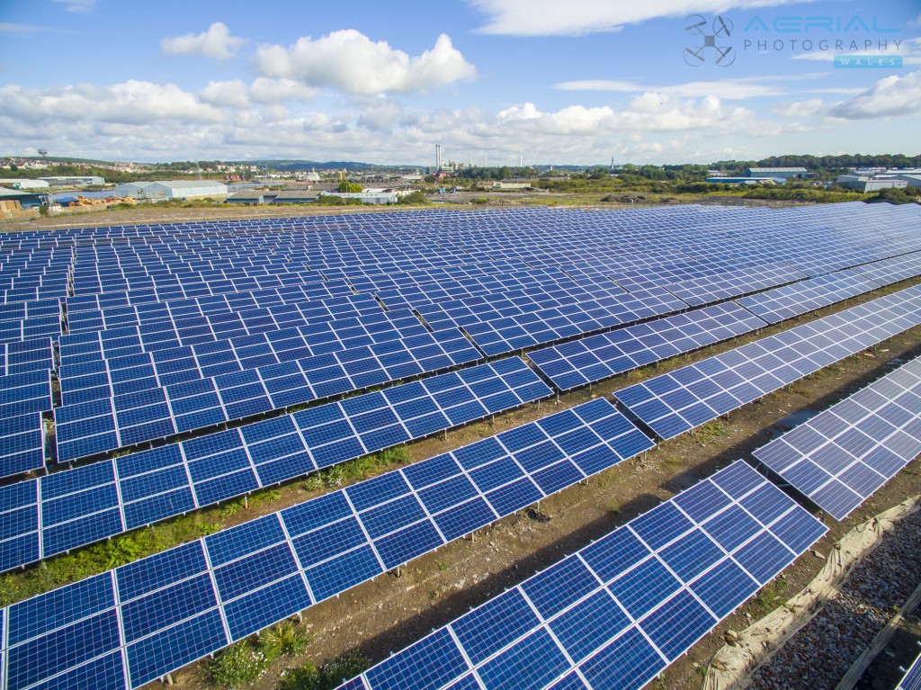 Drone Photography for the Association of British Ports. Solar Array ...