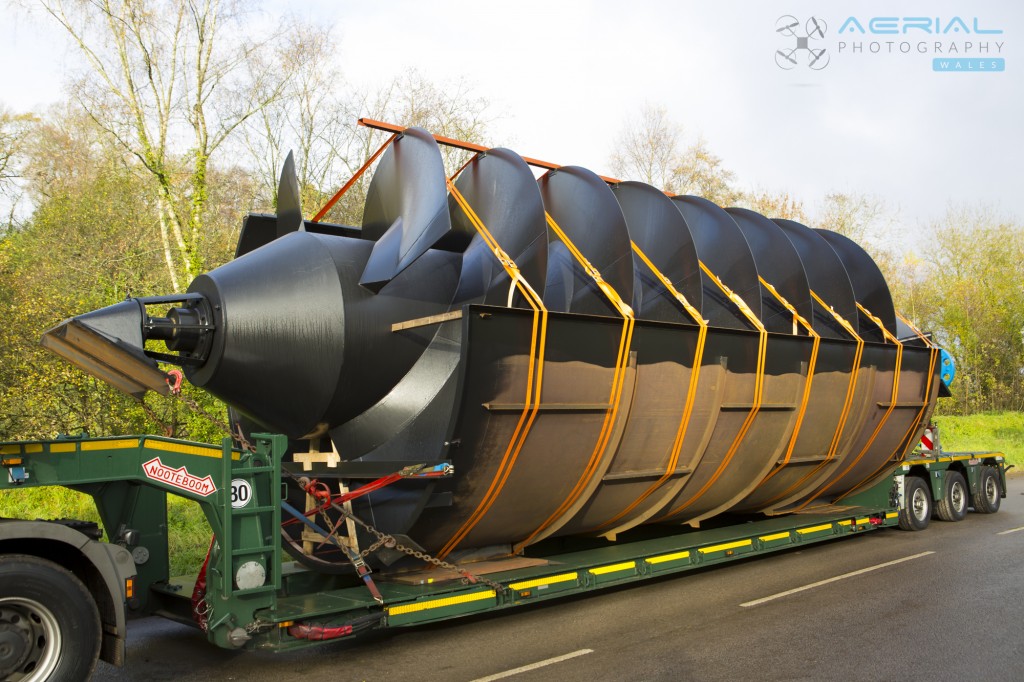 Radyr Weir Hydroelectric Scheme - Cardiff, South Wales - Aerial ...
