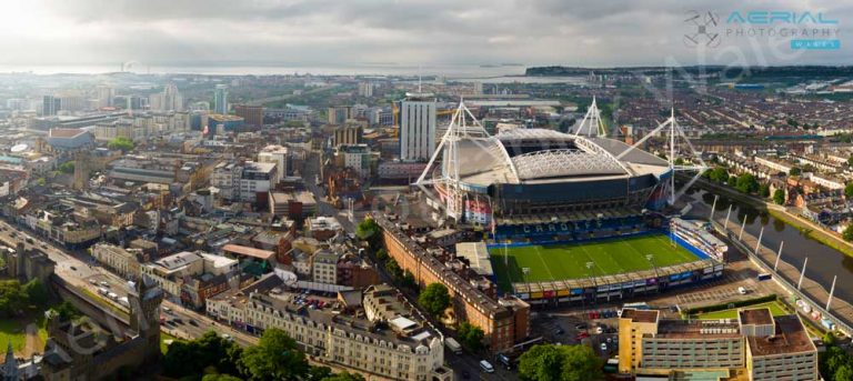 Cardiff stadium Aerial Photograph. - Aerial Photography Wales